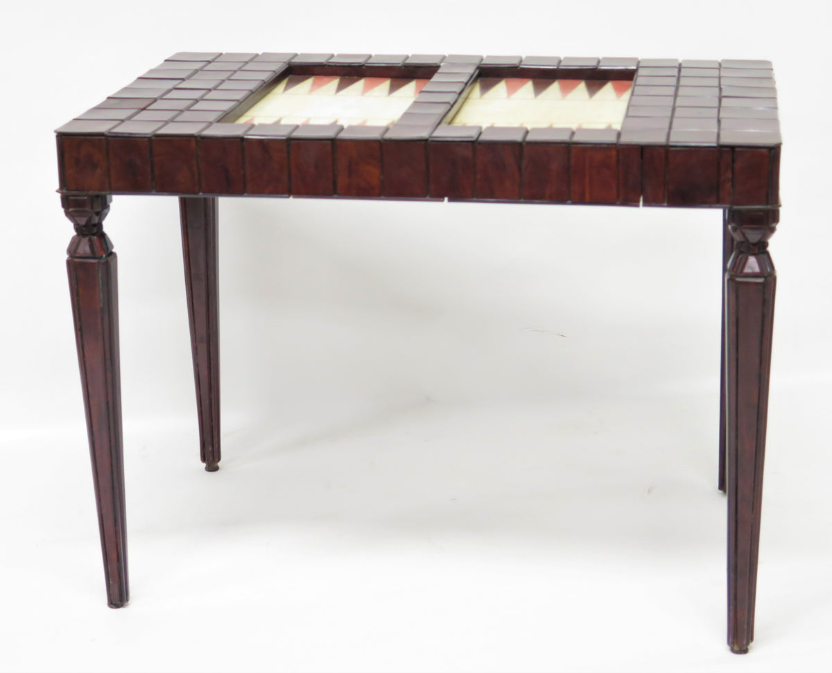 Faux Tortoise Backgammon Table by William "Billy" Haines (American, 19 – Nick Brock Antiques