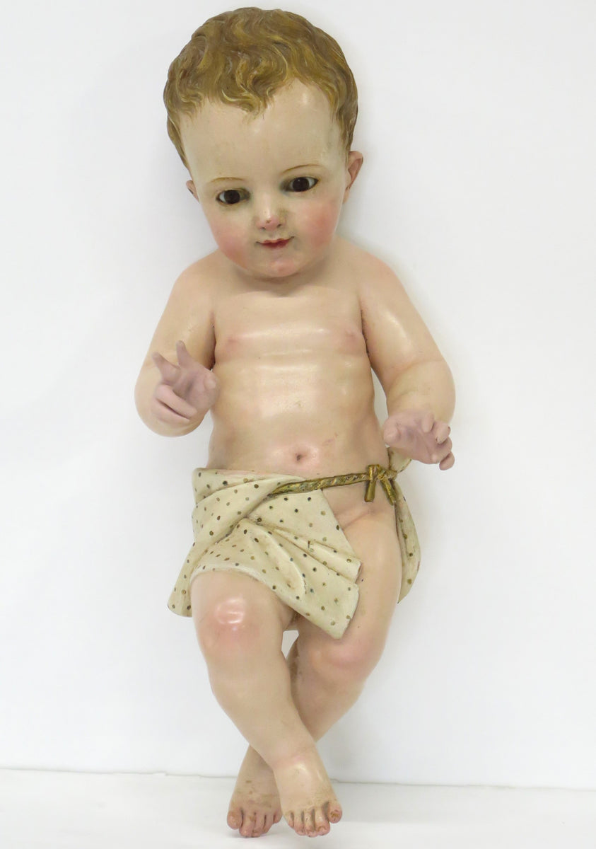 Italian Polychromed Christ Child / Baby Jesus Figure – Nick Brock Antiques