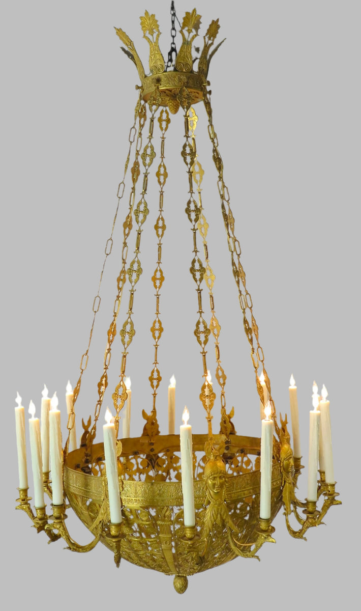 An Impressive Russian Empire Style Beautifully Chased and Gilded Bronz ...