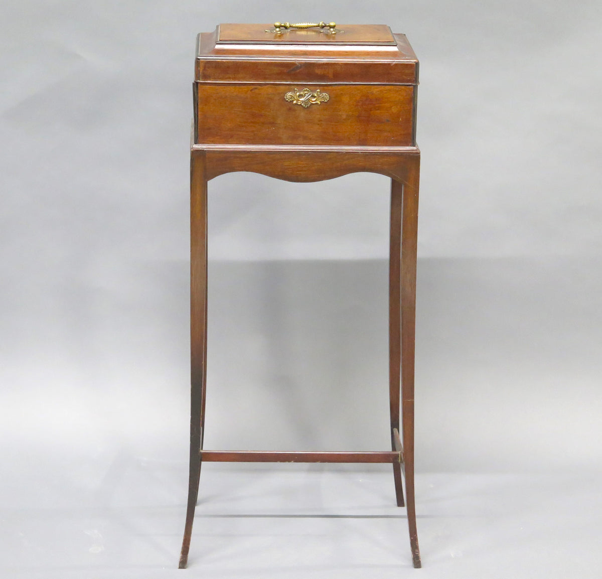 A Sheraton Mahogany Sewing Box on Stand – Nick Brock Antiques