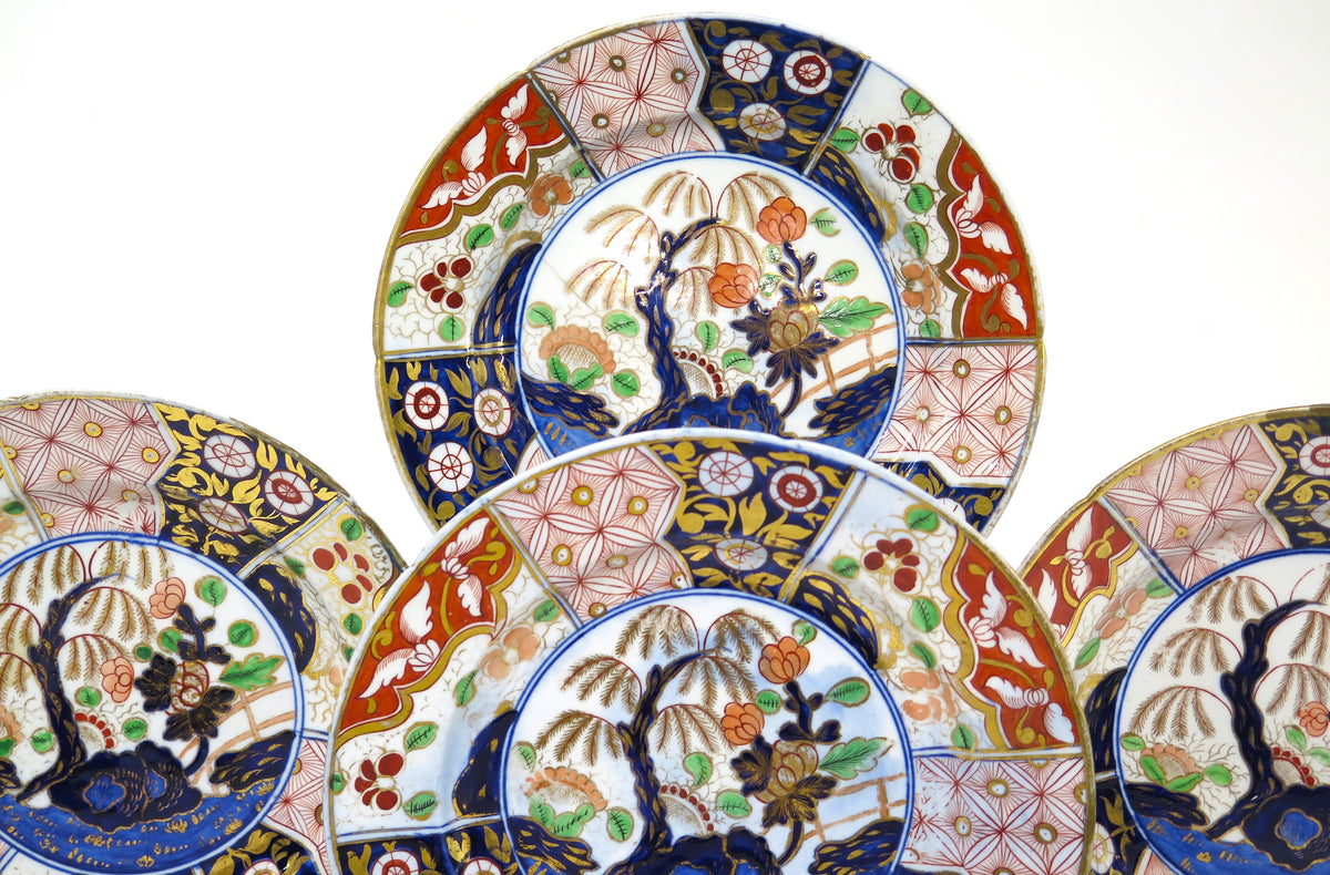 A Set of (4) Coalport "Money Tree" Pattern Plates – Nick Brock Antiques
