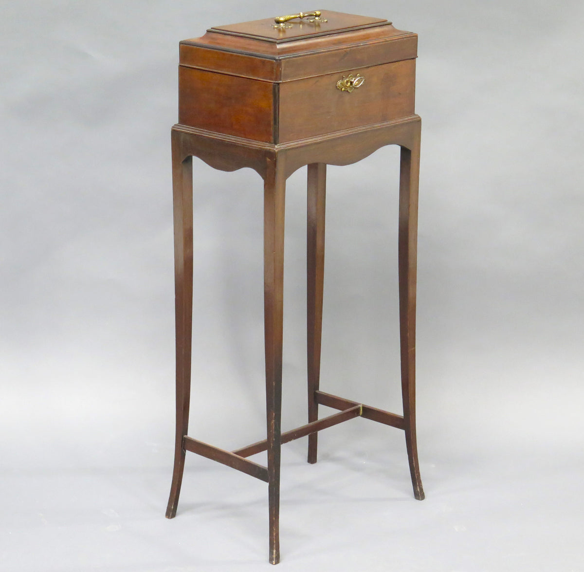 A Sheraton Mahogany Sewing Box on Stand – Nick Brock Antiques
