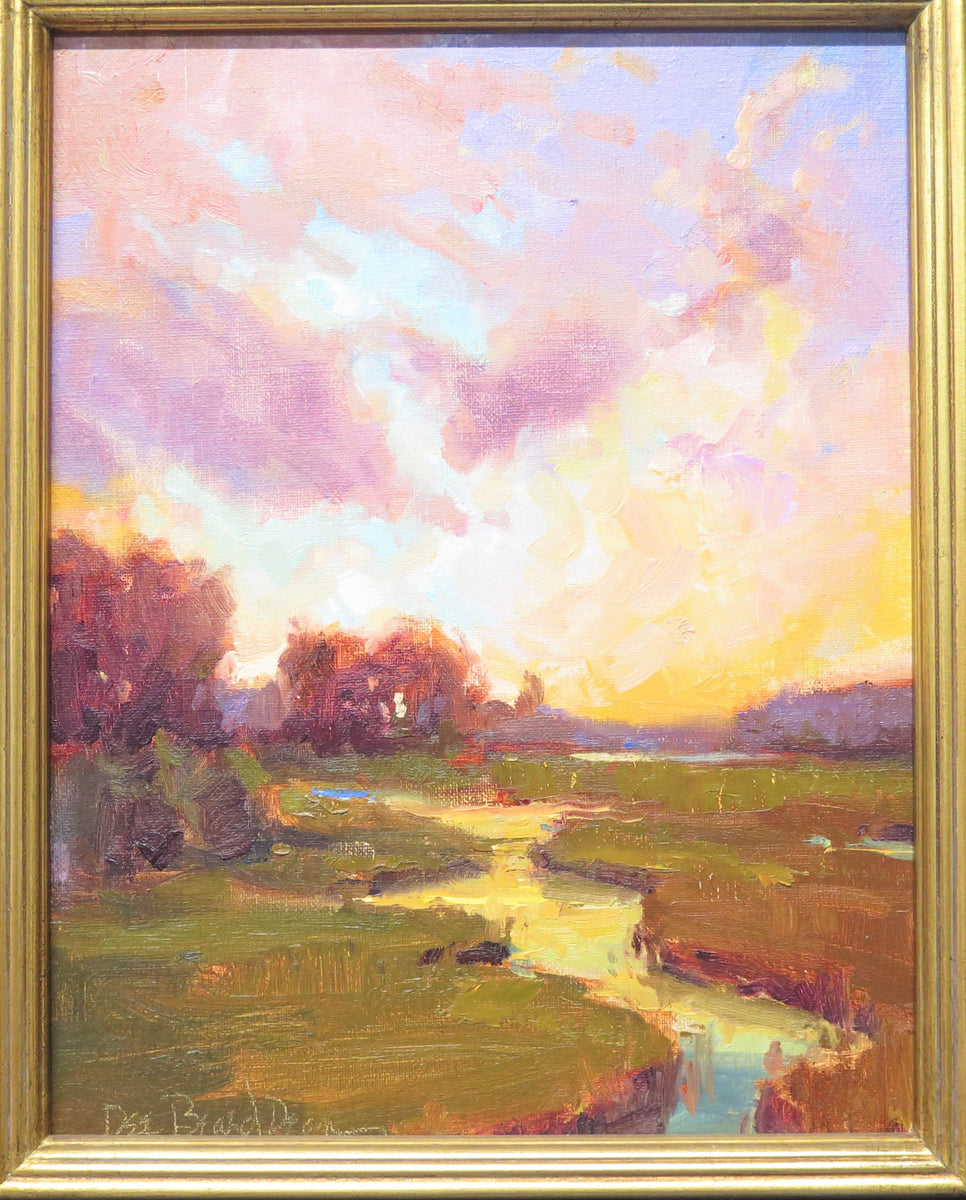 "Sunset Landscape'' by American Artist Dee Beard Dean – Nick Brock Antiques