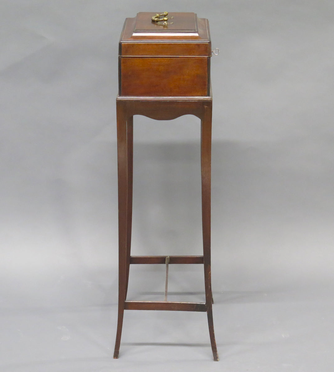 A Sheraton Mahogany Sewing Box on Stand – Nick Brock Antiques