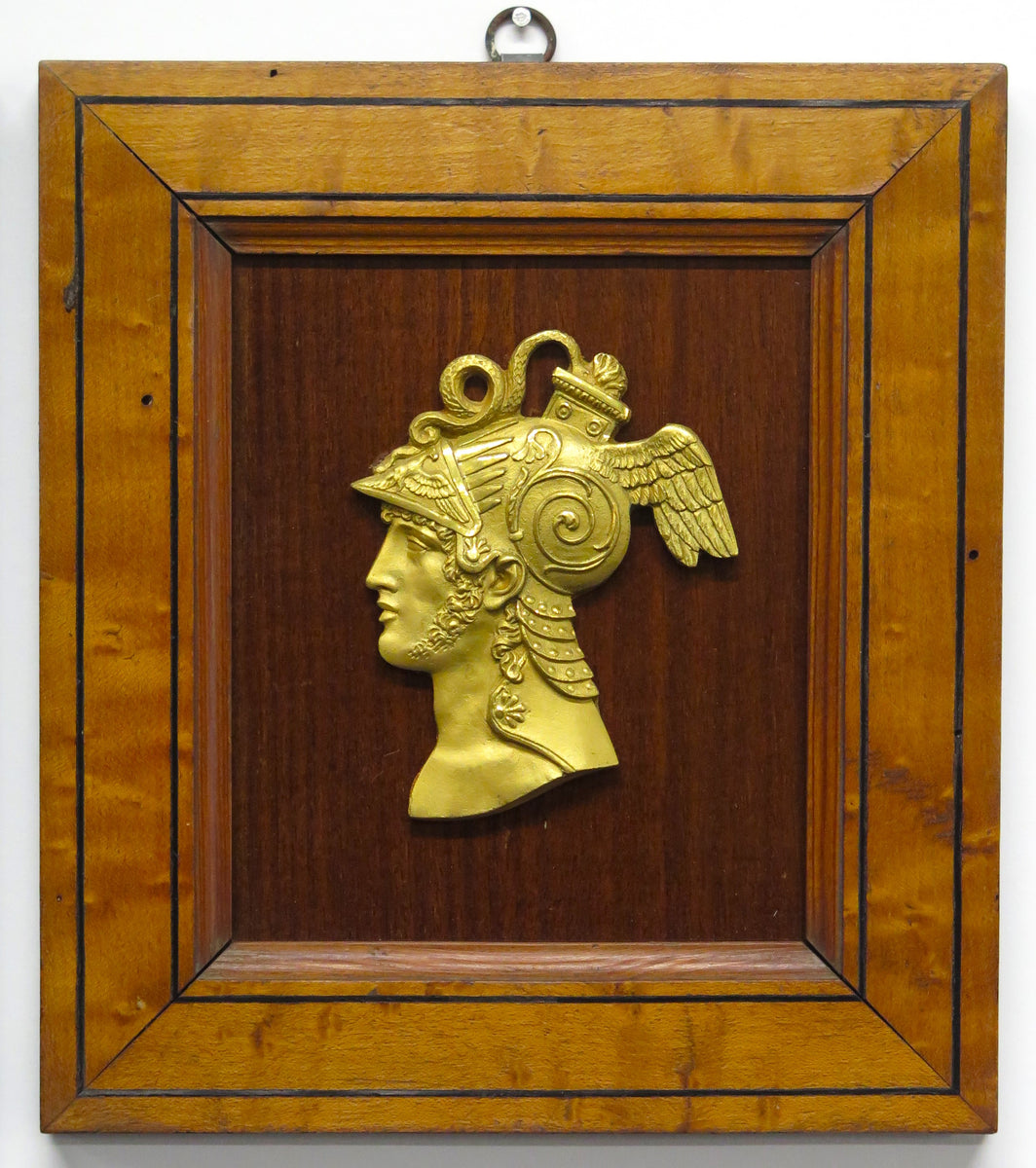 Pair of Gilt Bronze Bas Relief Portrait Plaques / Greek Warriors – Nick ...