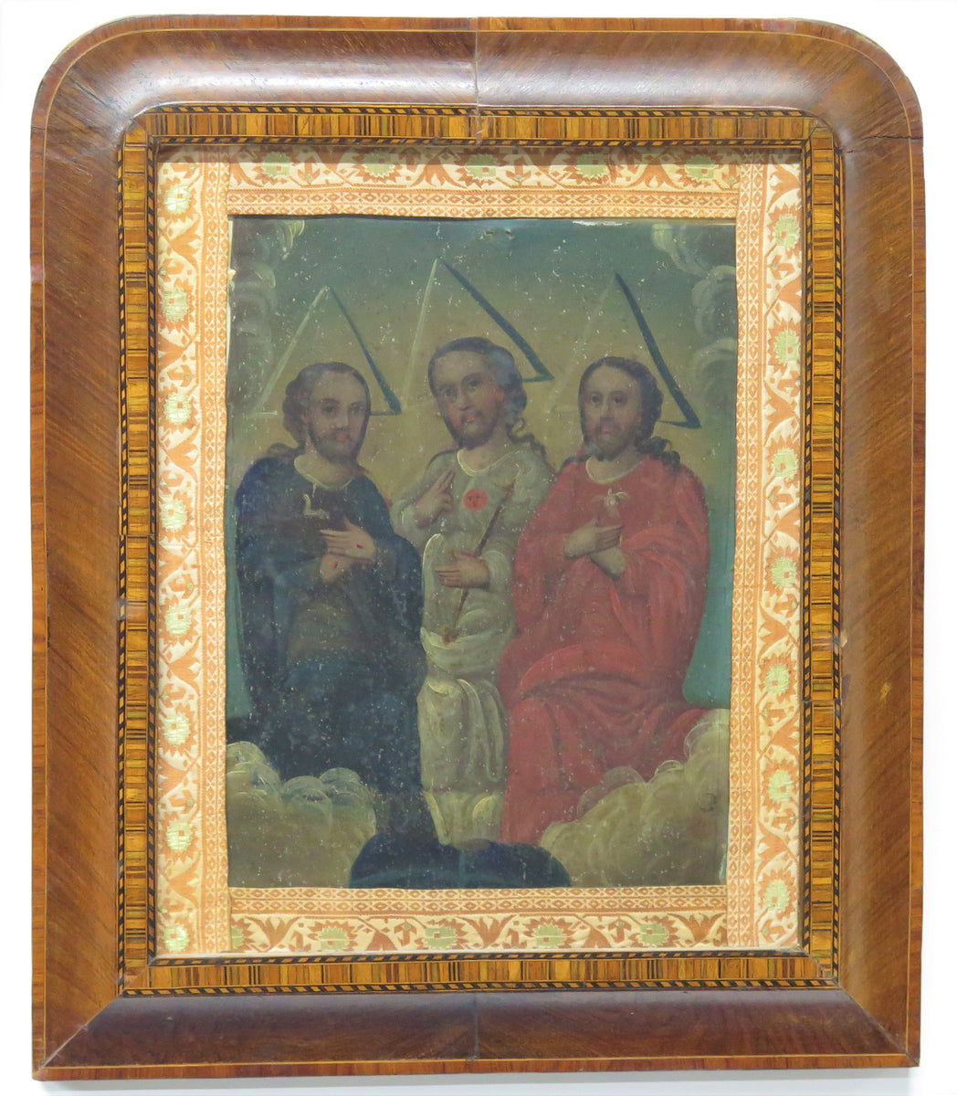 "La Santísima Trinidad" (The Holy Trinity) Oil on Tin Retablo – Nick ...