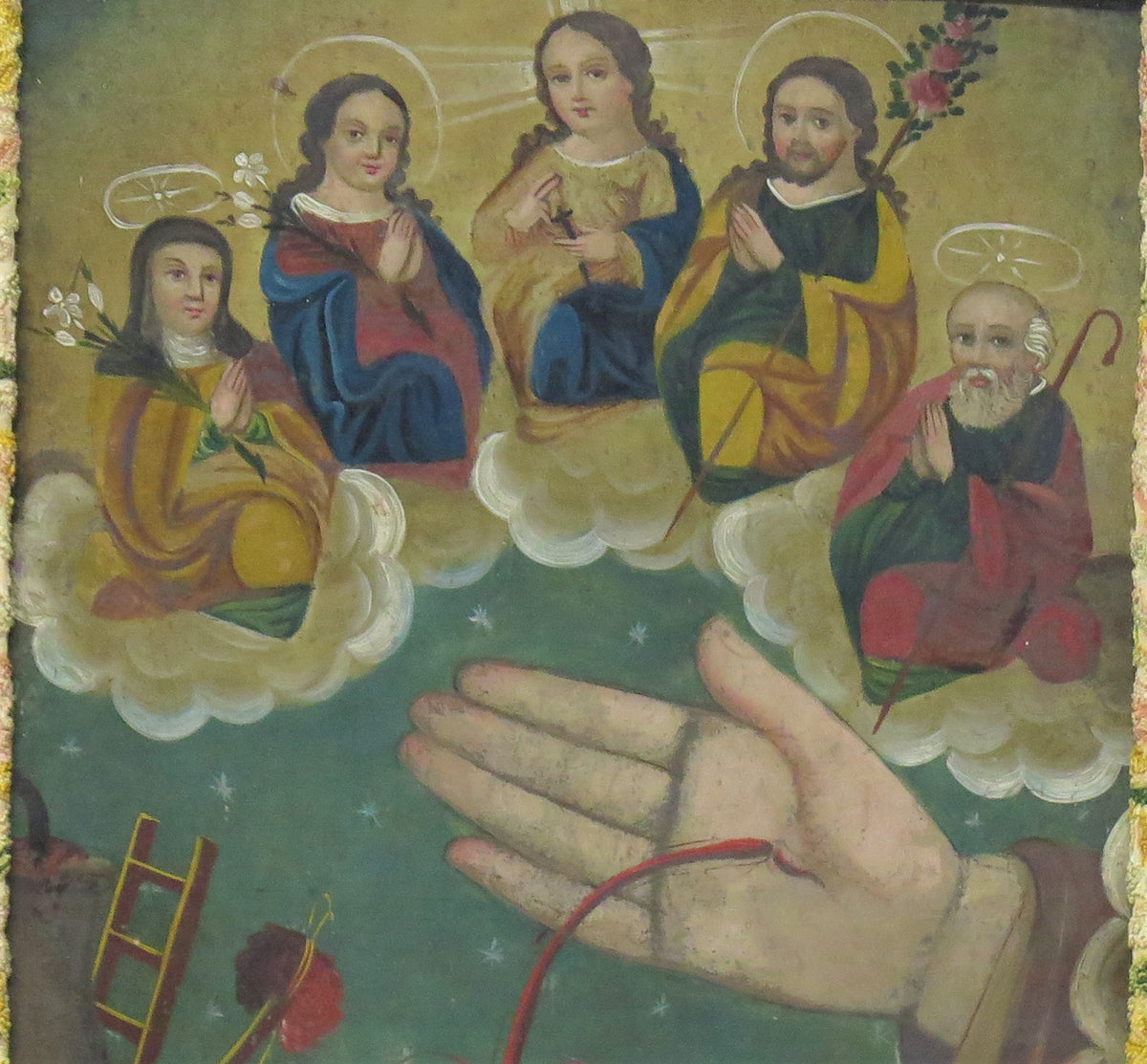 "La Mano Poderosa de Dios" aka "The Powerful Hand of God” Retablo ...