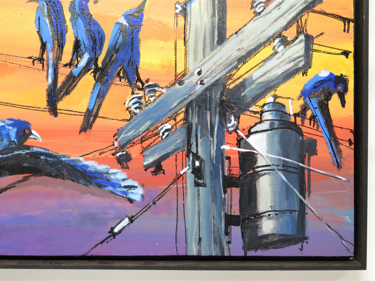 A Murder of Crows / Sunset on the Power Lines – Nick Brock Antiques